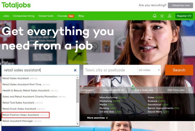 How to search for a job on Totaljobs | Totaljobs